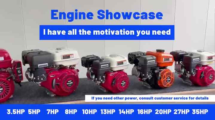 TJ230 8HP 223cc Single-Cylinder 4-Stroke Gasoline Engine - Electric ...