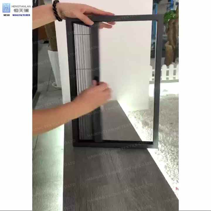Modern Design Metal Pleated Mesh Folding Sliding Screen Door