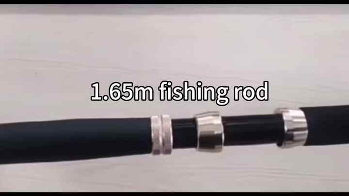 1.65m 30-80lbs Fishing Rod Deep Sea Super Hard Solid Boat Rod Drag ...