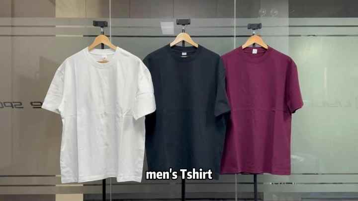 Custom Logo Streetwear Oversized Heavy Cotton Men's T-Shirts Graphic ...