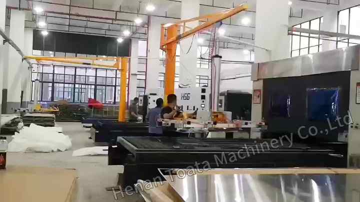 Workshop Fixed Column Vacuum Lifting Jib Crane Used For Lifting 500kg ...