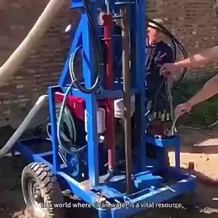 Small Cheap Mini Drilling Rig Hydraulic Tractor Mounted Core Portable ...