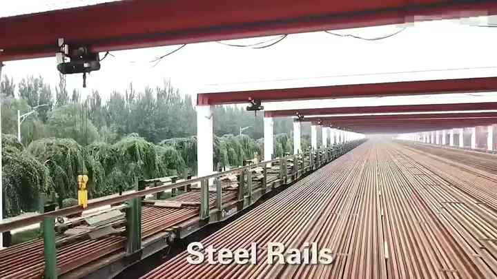 Din536 Steel Rail Material U71mn Chinese Standard Crane Rail Heavy Rail ...