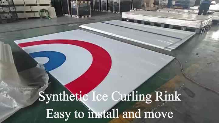 Artificial Ice Skating Rink Curling Game Board Used Synthetic Ice ...