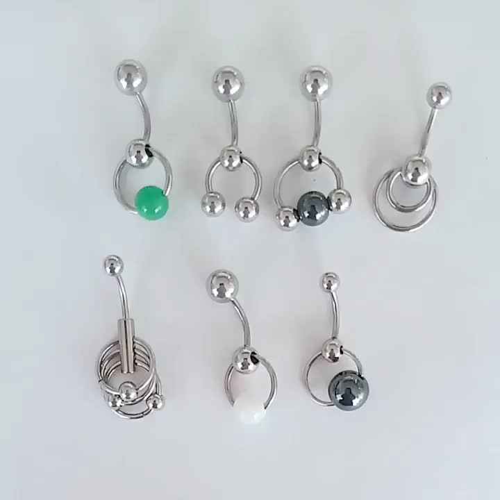 Gaby 316L Stainless Steel Genitals Body Piercing Jewelry Heavy Stone ...