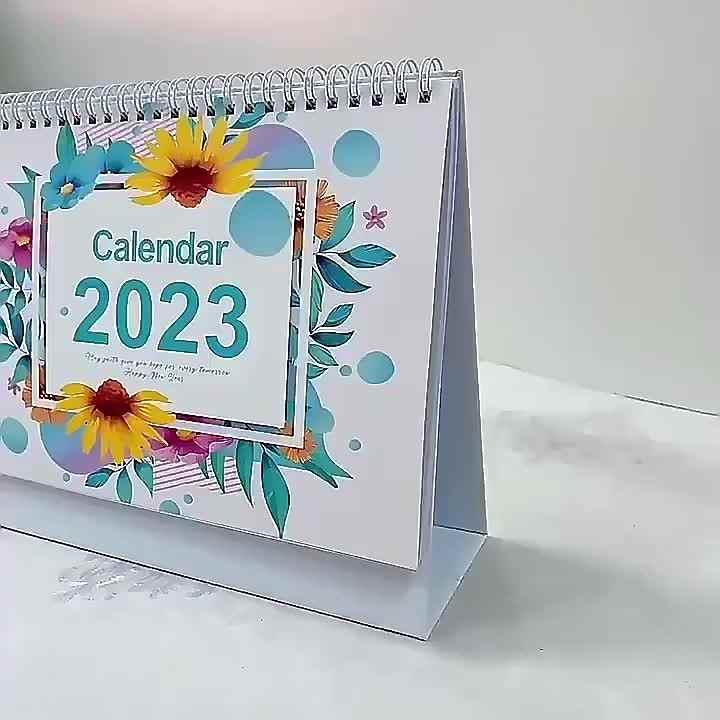 Gift Table Flip Calendars Custom 2025 Pocket Calendars Standing Flip ...