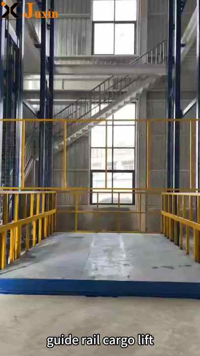 Hydraulic Warehouse Freight Elevator Cargo Lift Platform Vertical Guide ...