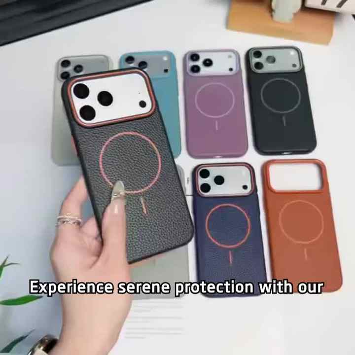 Luxury Premium Litchi Leather Phone Cover Shockproof Magnetic for ...