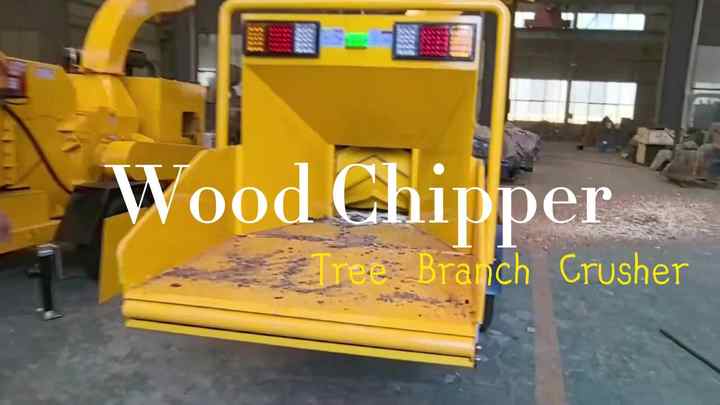 Factory Price Hydraulic Transmission Wood Chipper CE EPA Infeeding Wood ...