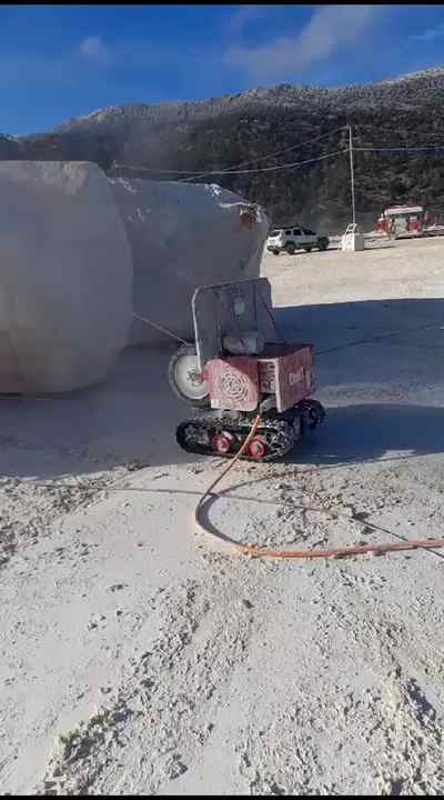 Diamond Rope Cutter Steel Wire Saw Granite and Marble Quarry Crawler ...