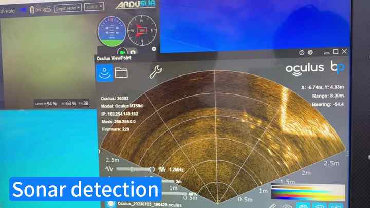 Ultra-High Frequency Forward-Looking Sonar 1.8/3MHz Dual Freq Near ...