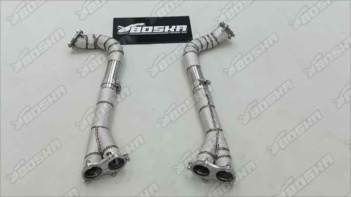 Custom Turbo Downpipe for Porsche 718 Cayman GTS 4.0L 2024 Sport ...
