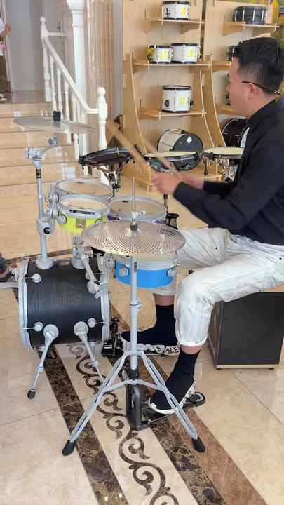 Beatello JBk 5-Piece Mini Drum Set - Professional Snare Drum Kit for ...