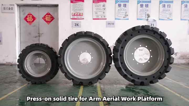 BOOEN New PU Foam Filled Tire 355/55D625 Ball Bearing Rubber for ...