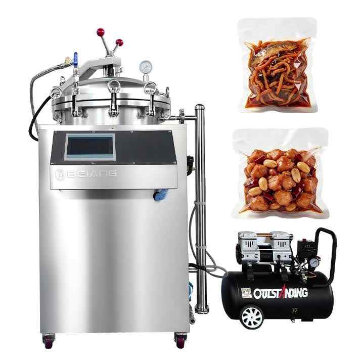 75L/100L/150L/200L Industrial Back Pressure Autoclave for Canned Food ...