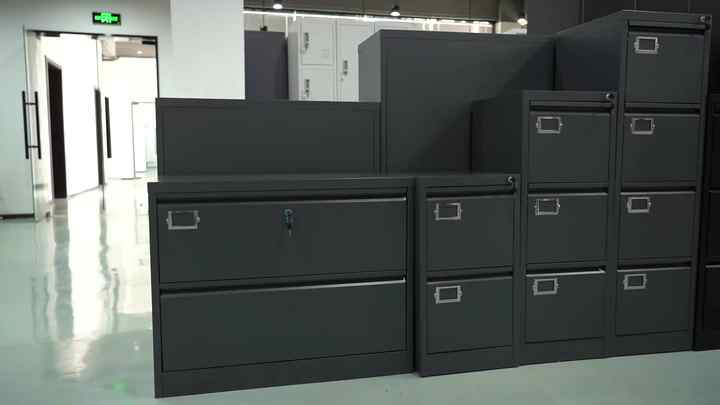 4-Drawer File Cabinet Office Furniture Metal Lockers for Documents 4 ...