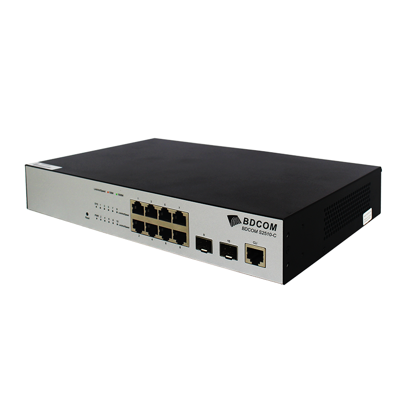 BDCOM S2510-C L2+ (Lite L3) Enterprise Network 2-Port Gigabit Managed Ethernet 8-Port Products ...