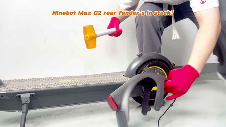 Durable Rear Fender with Light Hook for Ninebot Max G2 Electric Scooter ...