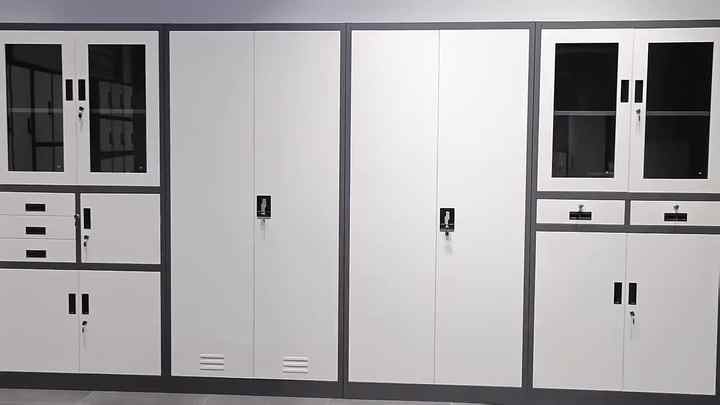 Office Steel Lockable Filing Cabinet with Knocked-down Structure and 2 ...