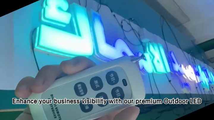 Outdoor Led Lighted Sign Business Sign Led 3d Sign Board Letter Shop ...