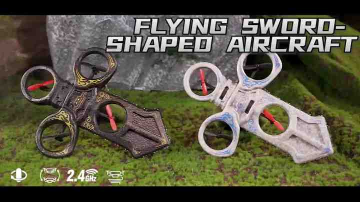 L0716 Sword-Shaped Drone - Auto Orbiting Mode & 2.4G Control