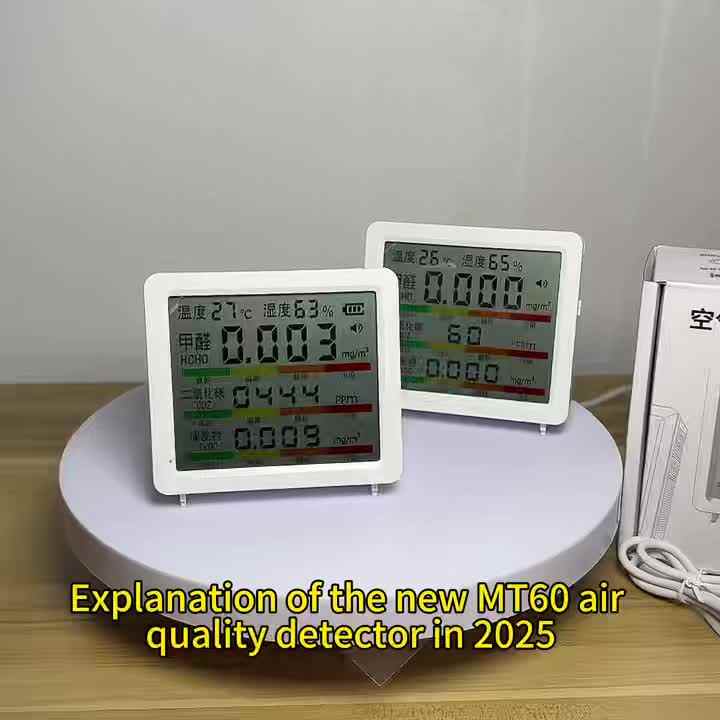 Tu Ya Smart Portable Digital TVOC CO2 HCHO Humidity Temperature Air ...