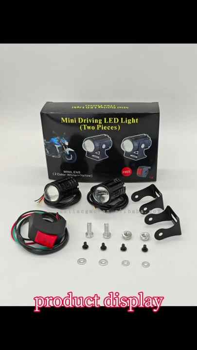 Dual Color Led Mini Lens Light Motorcycle High Low Beam Mini Driving ...