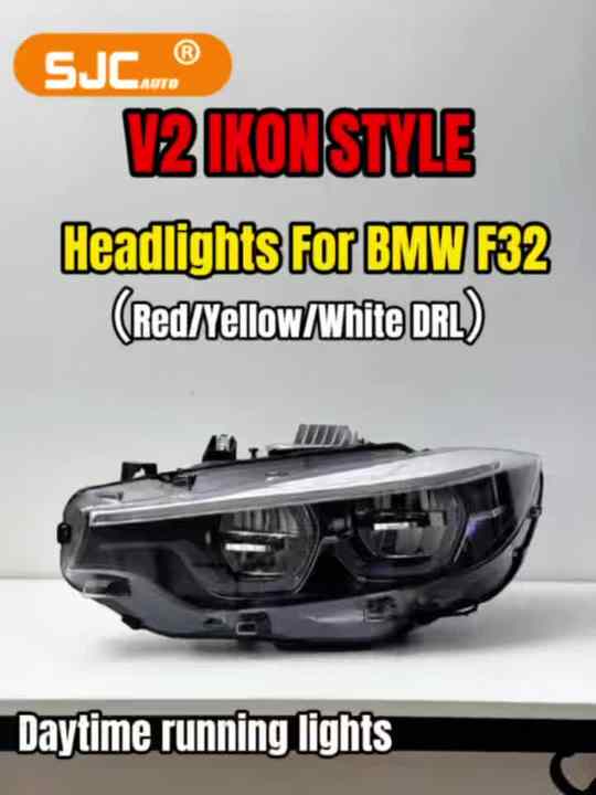 SJC F32 Auto V2 Ikon 1:1 Style Three Color Amber Red Yellow White DRL ...