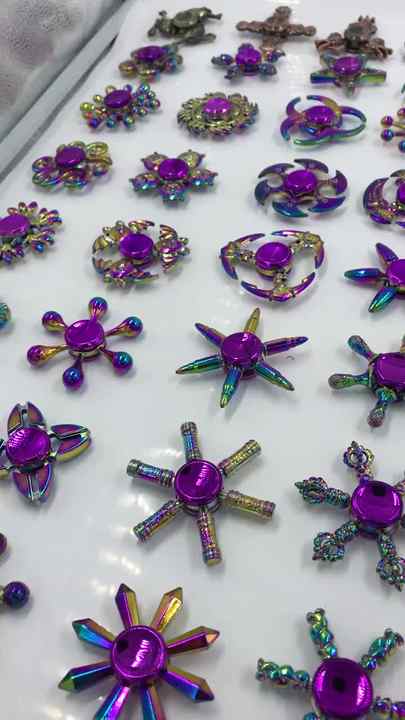 wholesale fashionable cool fidget toy Metal mini fidget spinner ...