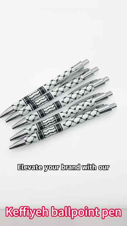 Promotional Palestine Pen | Keffiyeh Design Branded Ballpoint Pens for ...
