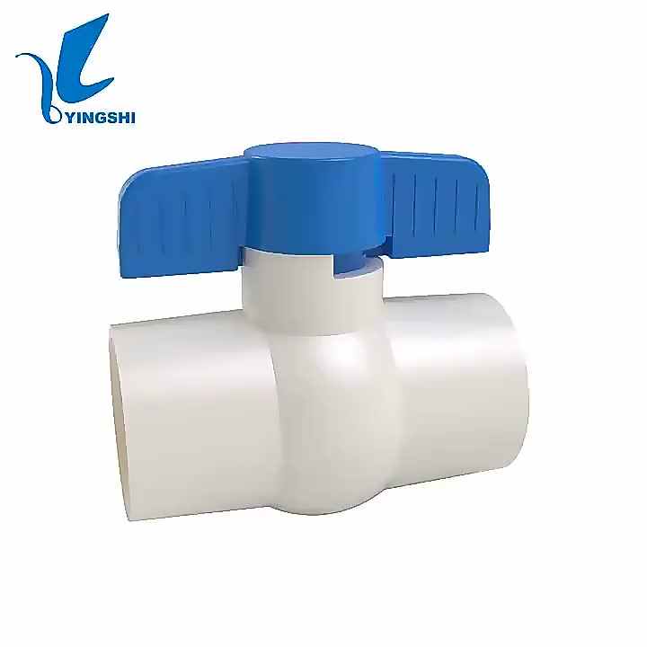 Manual OEM Compact Ball Valve for Water Systems PVC/UPVC Material 1/2 ...