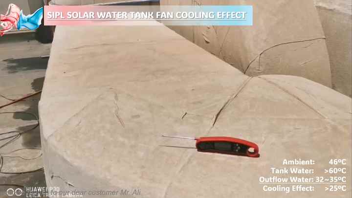 70W 24V Monocrystalline Solar Panel Brushless DC Water Tank Cooler Fan ...