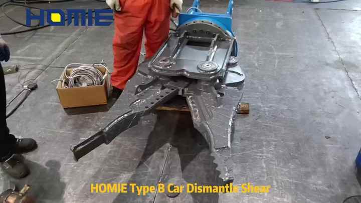 HOMIE High Cutting Force Hydraulic Auto Dismantling Shear for 12-20Ton ...