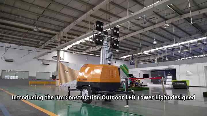 5m Portable Outdoor Light Towers for Sale diesel Gasoline Solar Powered ...