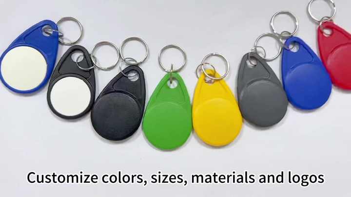 125KHz RFID ABS Key Fob with T5577 Chip Mini Tag & Keychain for Hotel ...