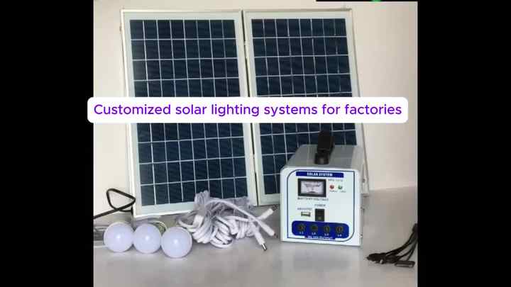 Portable Power Station 20W Solar Panels with Lithium Ion Battery Mini ...