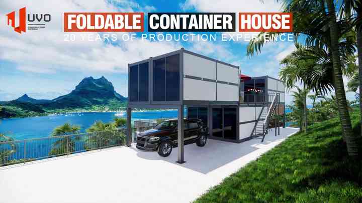 20ft Steel Folding Container House for Cafe & Apartment Use Modern Pop ...