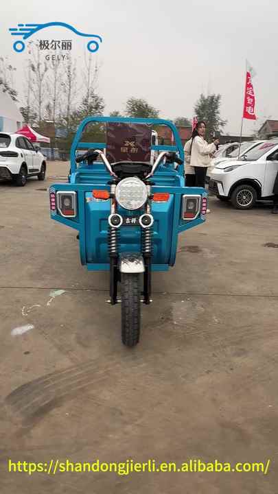 2026 Model Two-Seater Electric Tricycle Adult Passengers Cargo Three ...