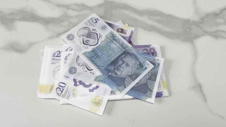 ULTRATHIN Polymer Prop Money UK Realistic Movie Plastic Prop Notes GBP ...