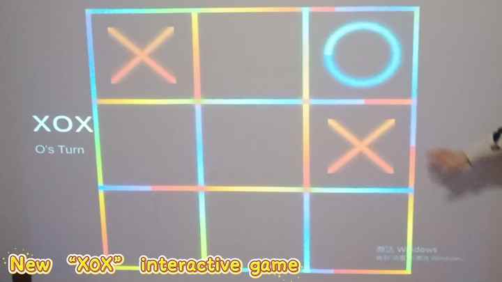 Interactive Projection Game Sports Wall Game XOX Tic-Tac-Toe ...