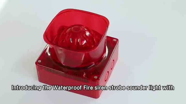 High Quality DC 12V Fire Strobe Siren Sounders by Deling