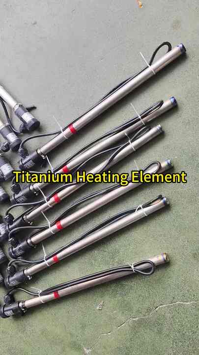 220v 2kw acid resistance tubular water immersion titanium heater ...