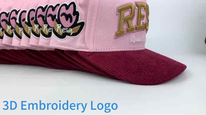 6 Panel Baseball Caps Custom Embroidery and logo Cotton Caps Casual ...