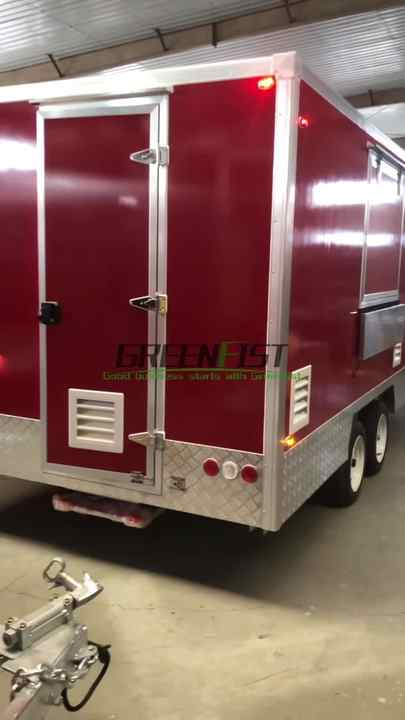 Mobile Food Trailer Commercial Fast Food Truck 220V Customizable ...