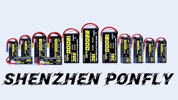 PONFLY 6500mAh 2S-8S 11.1V-22.2V 75C High Rate LiPo Battery with XT60 ...