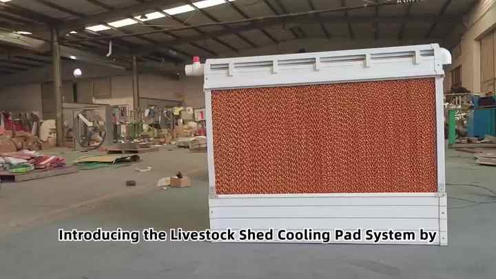 Livestock Shed Cooling Pad System Honeycomb Cooler Pad Wet Curtain with ...