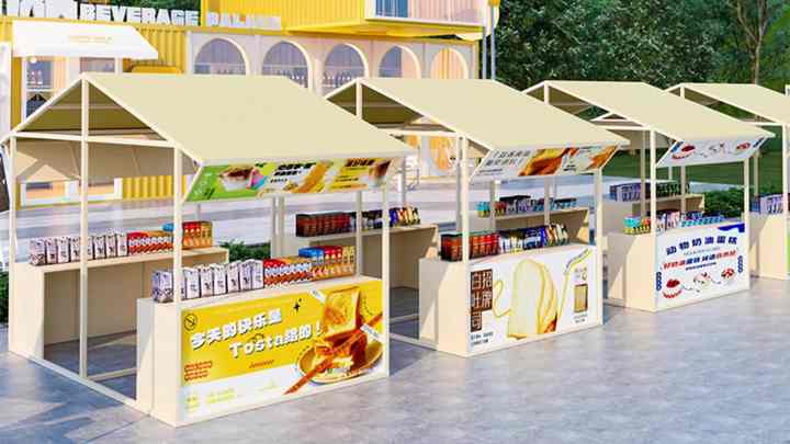 Shelf Festival Events Market Stall Tents Stall Shop Stand Portable ...