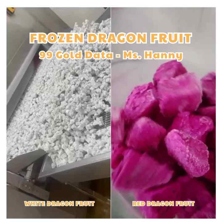 IQF Red Dragon Fruit, Tropical Frozen Pitaya/ Dragon Fruit Cubes and ...