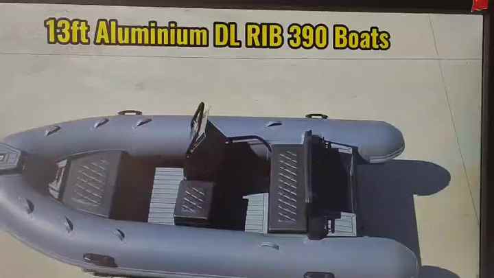 13ft LUX Rib Boat 390 High Speed Aluminum Inflatable for Sale ODM