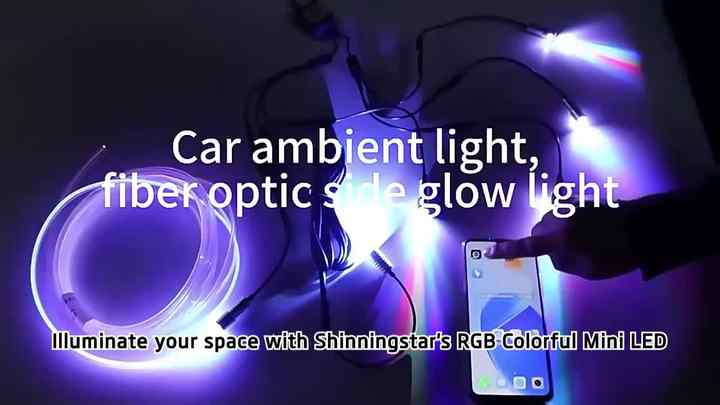 RGB Colorful Mini LED Fiber Optic Light Home & Car Use 3/5/6/8/10mm ...